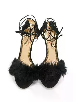 CHARLOTTE OLYMPIA Salsa Feather Sandals