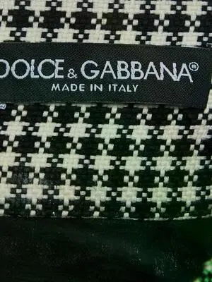Dolce & Gabbana Houndstooth Flared Midi Skirt