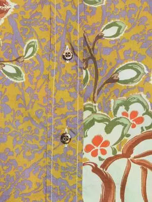 Etro Long Sleeve Floral Print Shirt