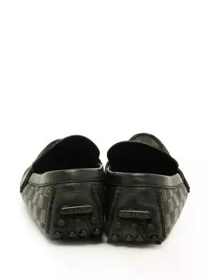 LOUIS VUITTON Damier Hockenheim Loafers