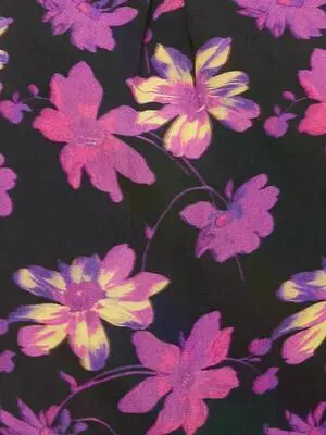Maje Floral Print Puff Sleeve Blouse