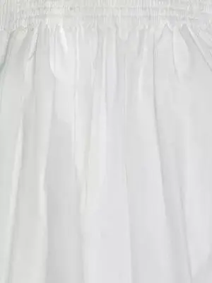 Alexander McQueen Embroidered Off-shoulder Top