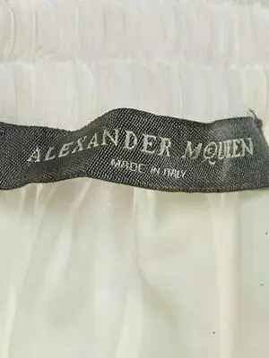Alexander McQueen Embroidered Off-shoulder Top