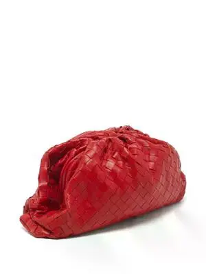 Bottega Veneta The Pouch Clutch Bag - Red