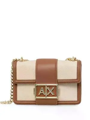 Armani Exchange Logo Plaque Crossbody Bag