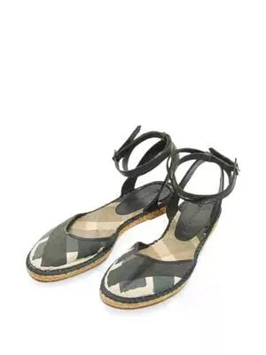 Burberry Check Ankle-strap Espadrilles