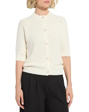 Lyssé Regina Crewneck Cardigan Sweater