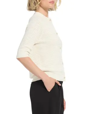 Lyssé Regina Crewneck Cardigan Sweater