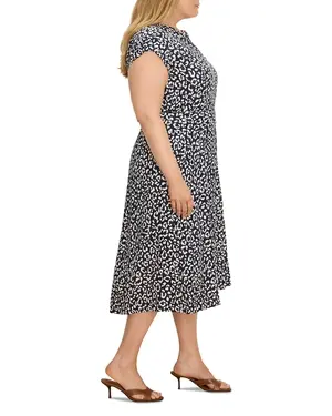 NIC+ZOE Sonni Leopard Sketch Dress