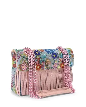 Kurt Geiger Kensington Large Fringe Shoulder Bag - Light/pastel