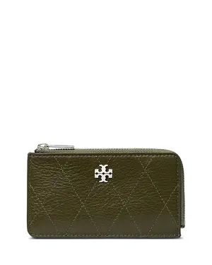 Tory Burch Charlie Quilted Leather Card Case - Leccio