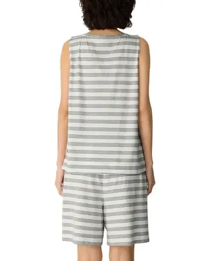 Eileen Fisher Sleep Top And Sleep Short Set - Agave