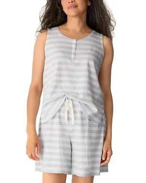 Eileen Fisher Sleep Top And Sleep Short Set - Skylight