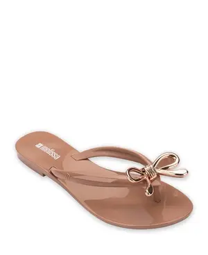 Melissa Melissa Harmonic Iris Flip Flop Sandals Brown