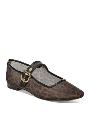 Sam Edelman Michaela Mesh Mary Jane Flats - Brandy