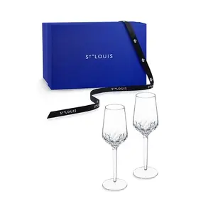 SAINT LOUIS Folia Champagne Flutes, Set Of 2 - Clear