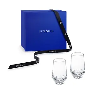 SAINT LOUIS Folia Highball Glasses, Set Of 2