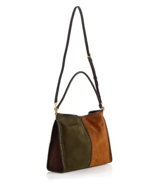 Veronica Beard Vida Suede Shoulder Bag