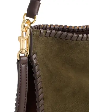 Veronica Beard Vida Suede Shoulder Bag