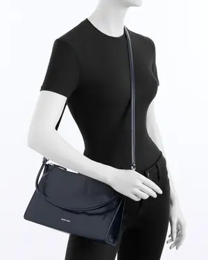 Veronica Beard Vida Small Leather Shoulder Bag