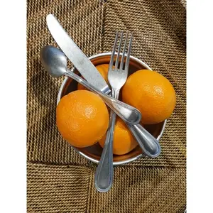 MEPRA 20 Piece Perla Pewter Flatware Set, Service For 4