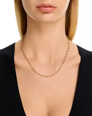 Bloomingdale'S Bead Link Chain Necklace In 14k Yellow 18