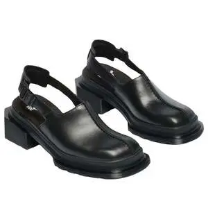 Dr. Martens Maybole Square Toe Leather Mules