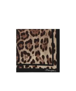 Dolce & Gabbana Dolce Gabbana Leopard-printed Scarf - Black