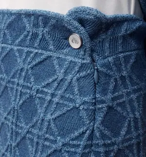 Dior Macrocannage Straight Miniskirt