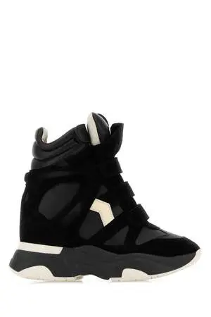 Isabel Marant Étoile Suede And Leather Balskee Sneakers - Black