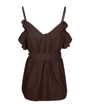 P.a.r.o.s.h Ruffled Belted Blouse