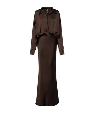 Norma Kamali Satin Gown
