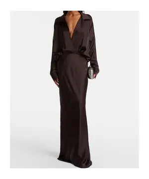 Norma Kamali Satin Gown