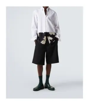 Dries Van Noten Paneled Cotton Poplin Shirt