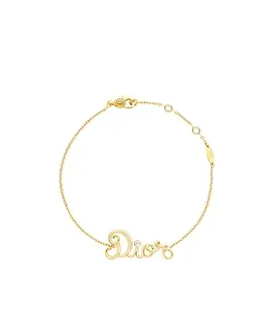 Dior Amour' Logo Chain Bracelet - Gold