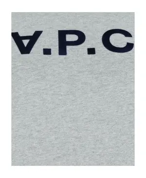 A.p.c. Flocked Logo Crewneck Sweatshirt