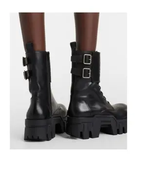 Balenciaga Platform Height-increasing Combat Boots