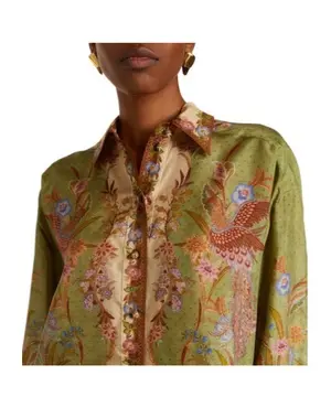 Zimmermann Print Long-sleeve Shirt