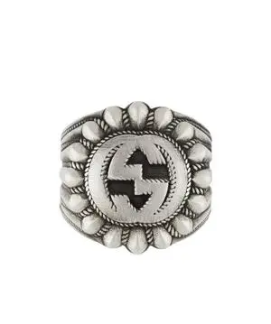 Gucci Interlocking G Engraved Ring