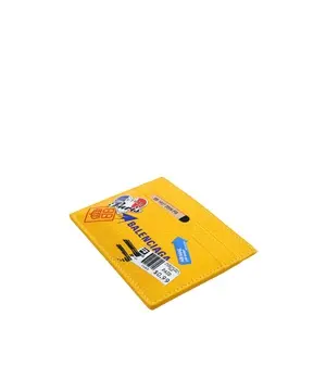 Balenciaga Stamp-print Crinkled-leather Card Holder