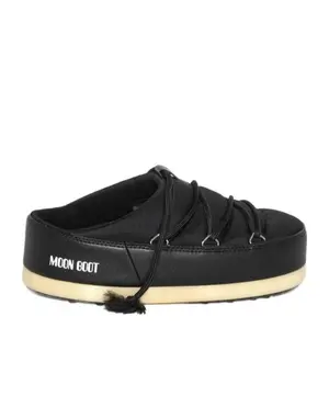 Moon Boot Evx Logo Printed Mules - Black
