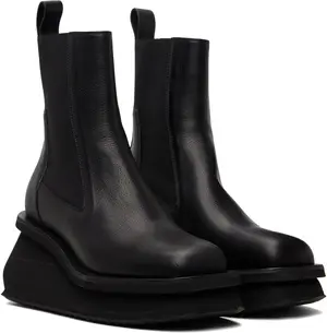 Rick Owens Chelsea Boots With Pull Tab