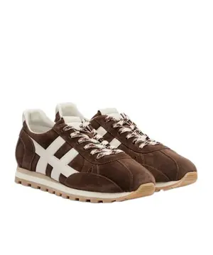 Hogan Solid Color Suede Sneakers - Multicolor