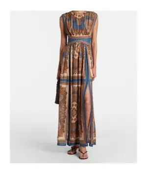 Zimmermann Mahon Printed Silk Maxi Dress