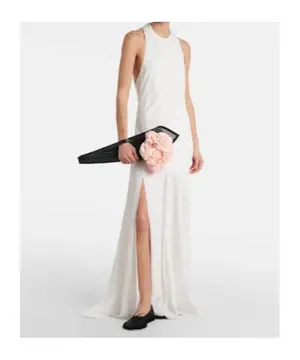 Simone Rocha Bow-detail Open-back Gown