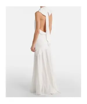 Simone Rocha Bow-detail Open-back Gown
