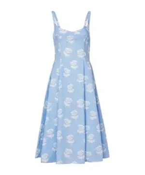 Marni Floral Cotton Midi Dress