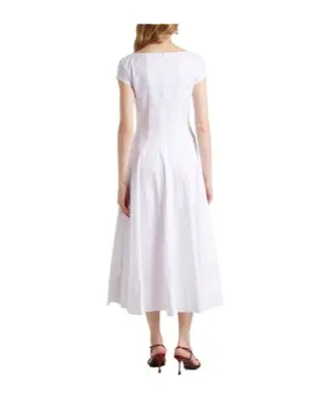 Staud Wells Pleated Midi Dress