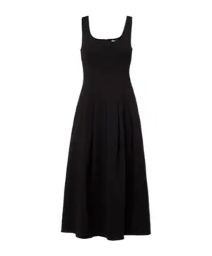 Proenza Schouler Shelby Cotton-blend Midi Dress - Black