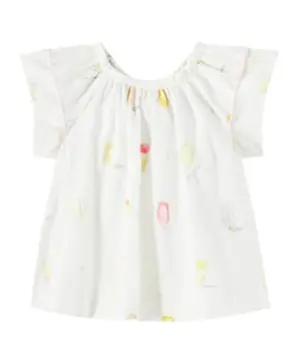 Bonpoint Printed Cotton Poplin Blouse
